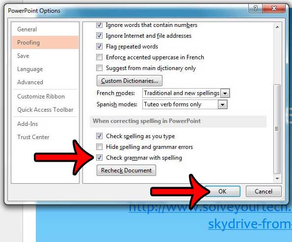 如何在 Powerpoint 2013 中启用语法检查 - 极客世界